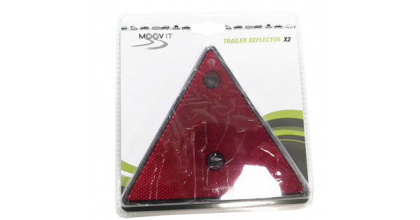 Triangular Trailer Reflector – red safety reflector